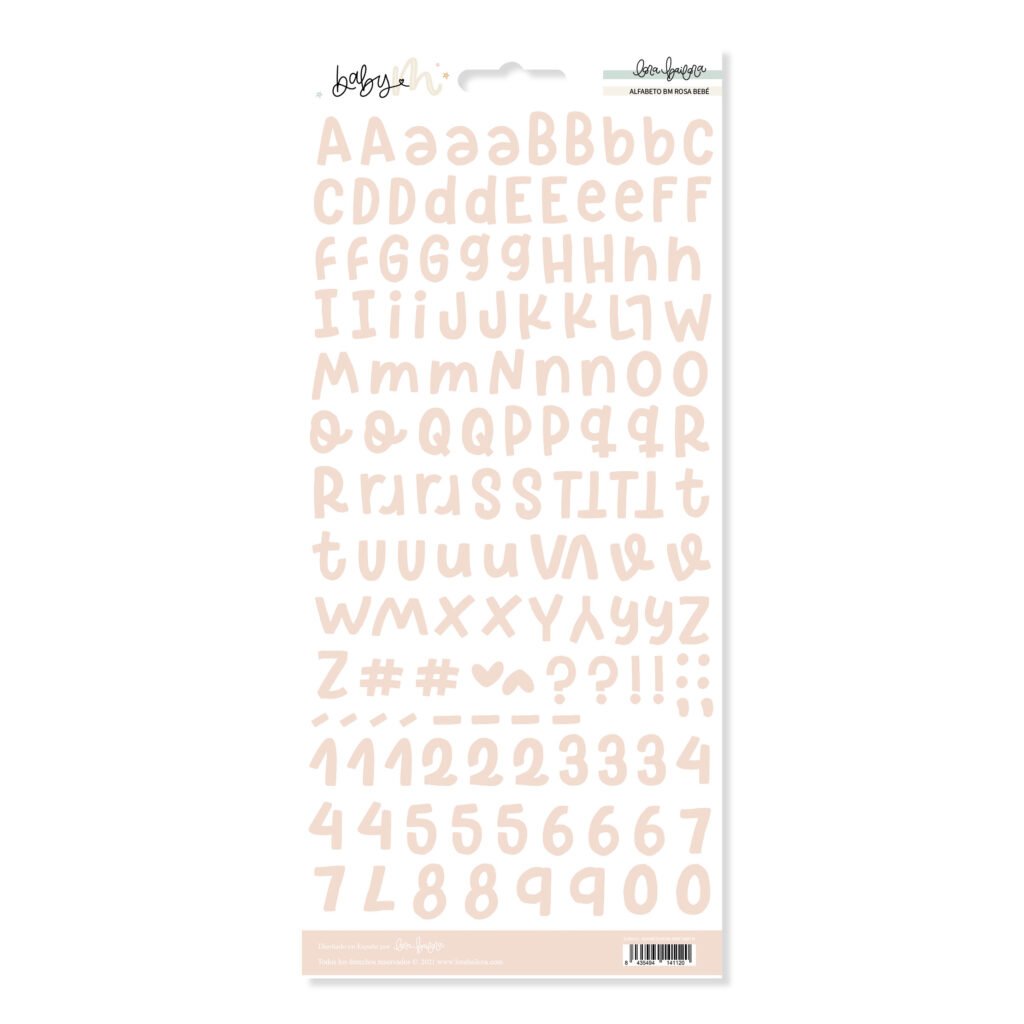 Alfabeto rosa bebé · Somos Crafters